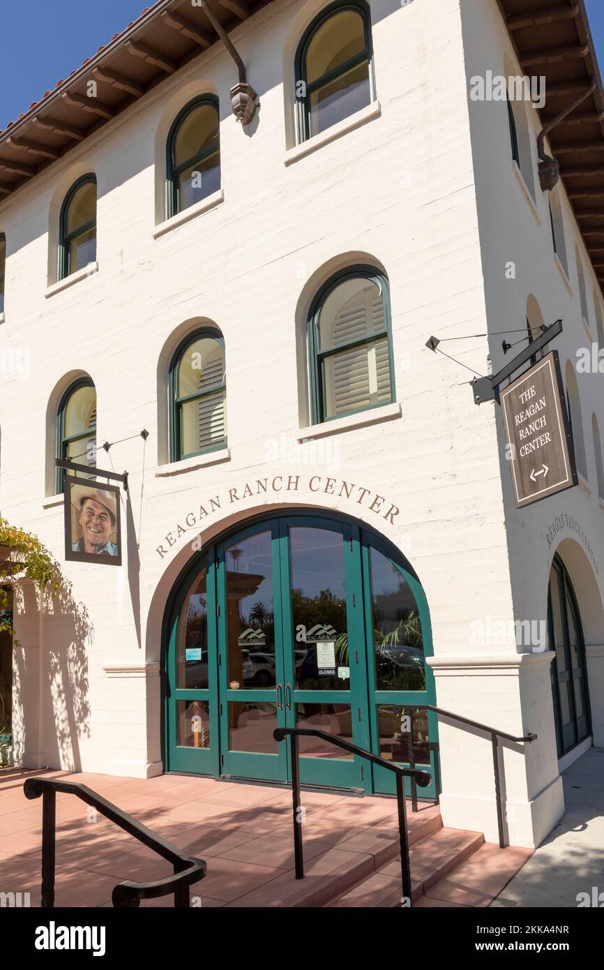 Santa Barbara, USA - March 16, 2019: Ronald Reagans Ranch center as ...