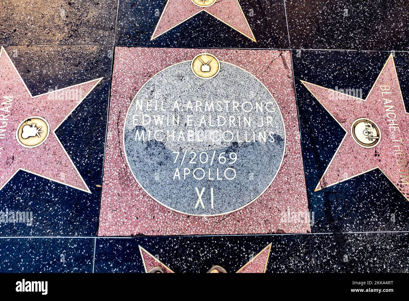 Los Angeles, USA - March 17, 2019: closeup of Stars for Astronauts of ...
