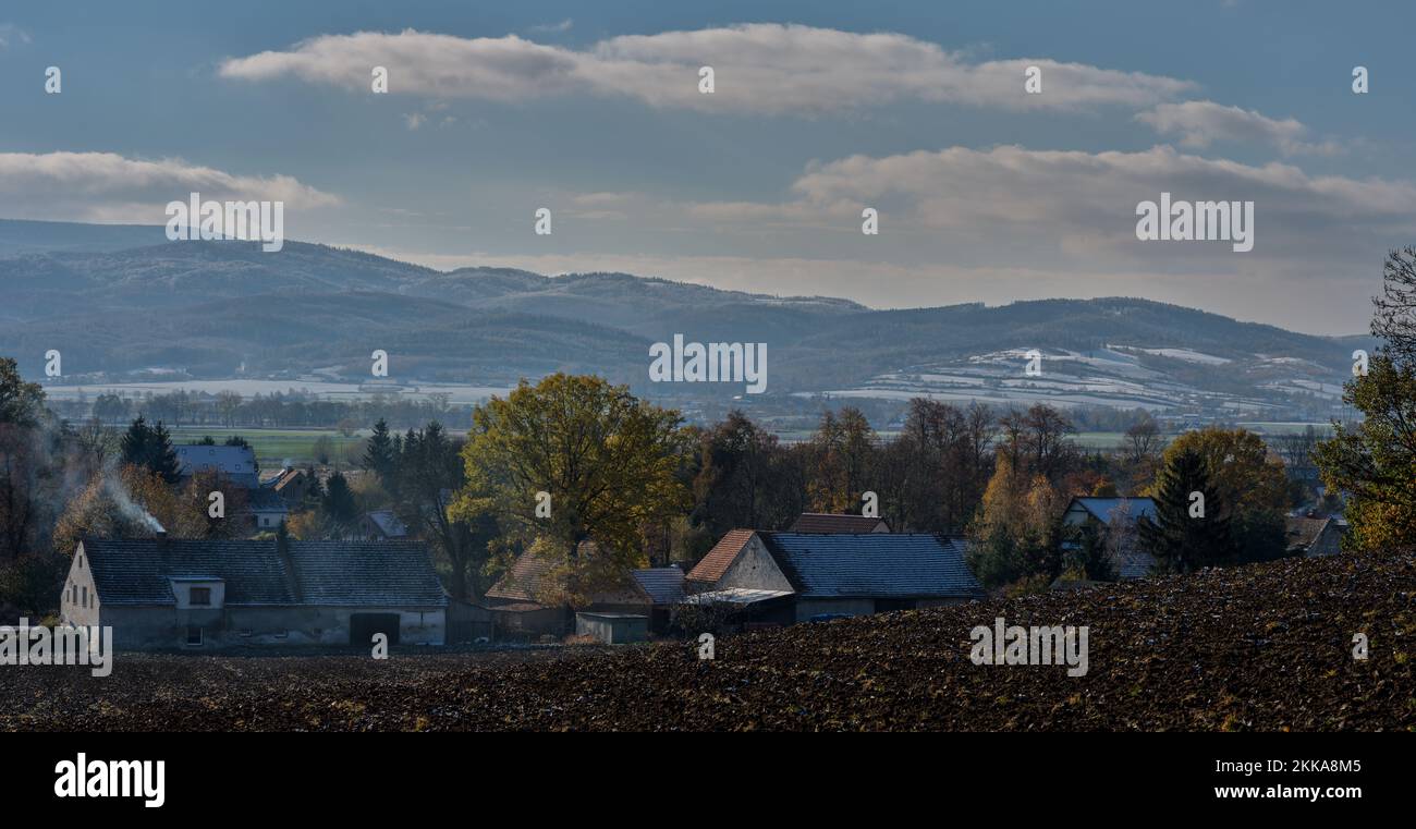 Gory Sowie after first light snow Lower Silesia Poland Stock Photo - Alamy