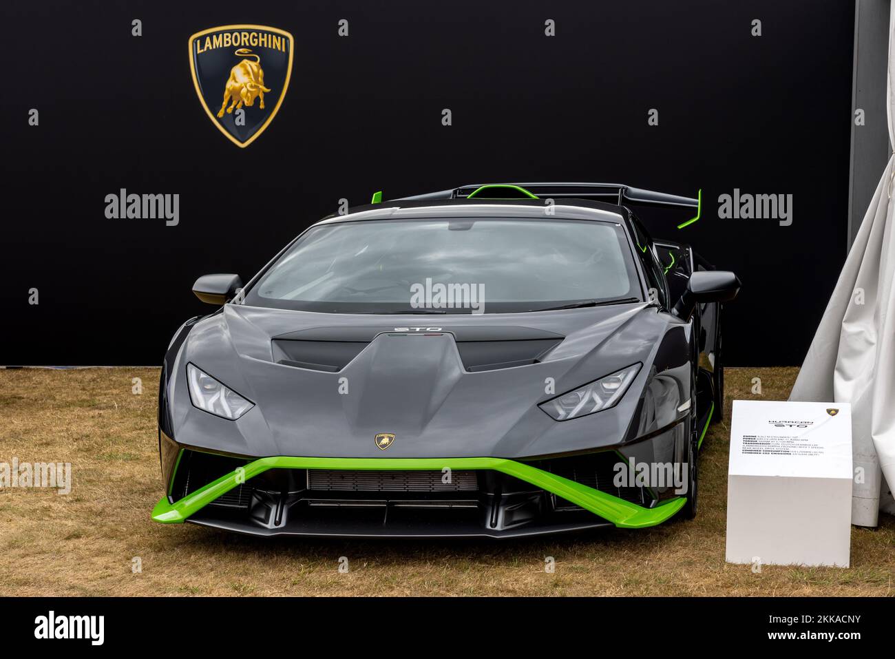 Lamborghini Huracán STO (Super Trofeo Omologata) on display at the ...