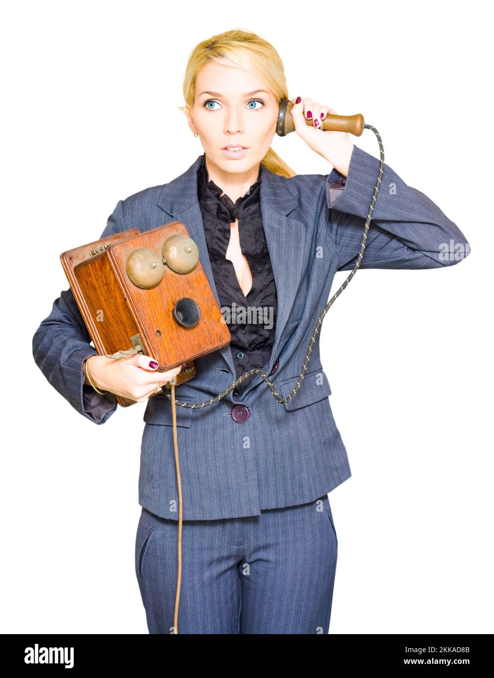 Old telephone 1900 hi-res stock photography and images - Alamy