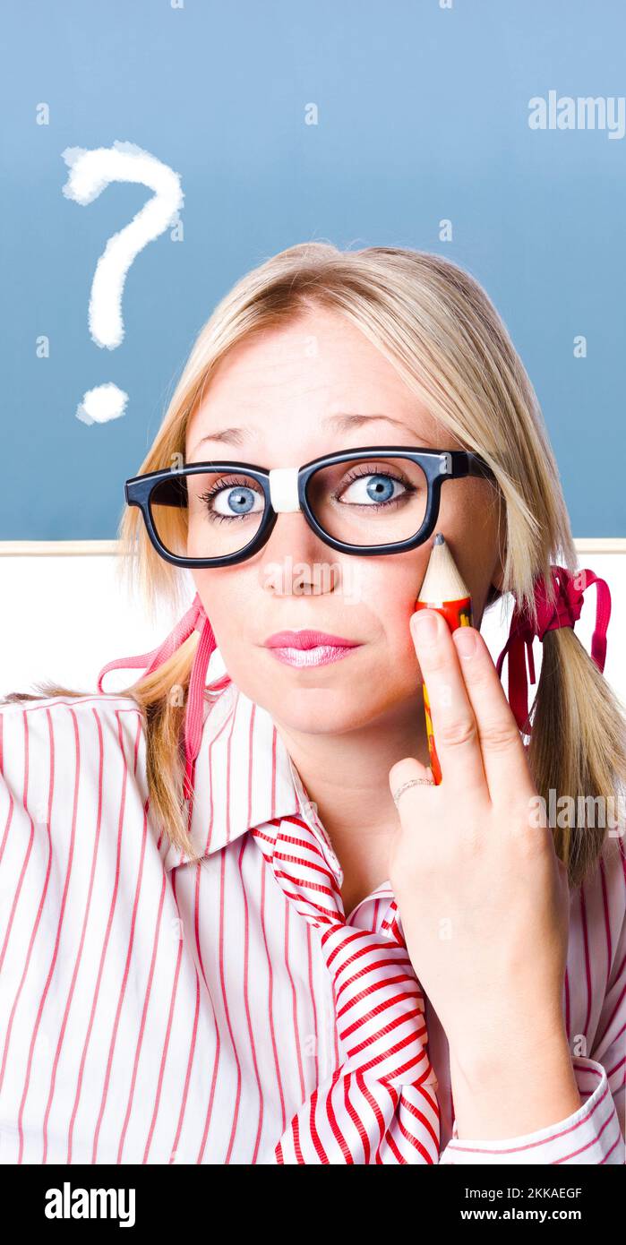 Big question chalk hi-res stock photography and images - Alamy