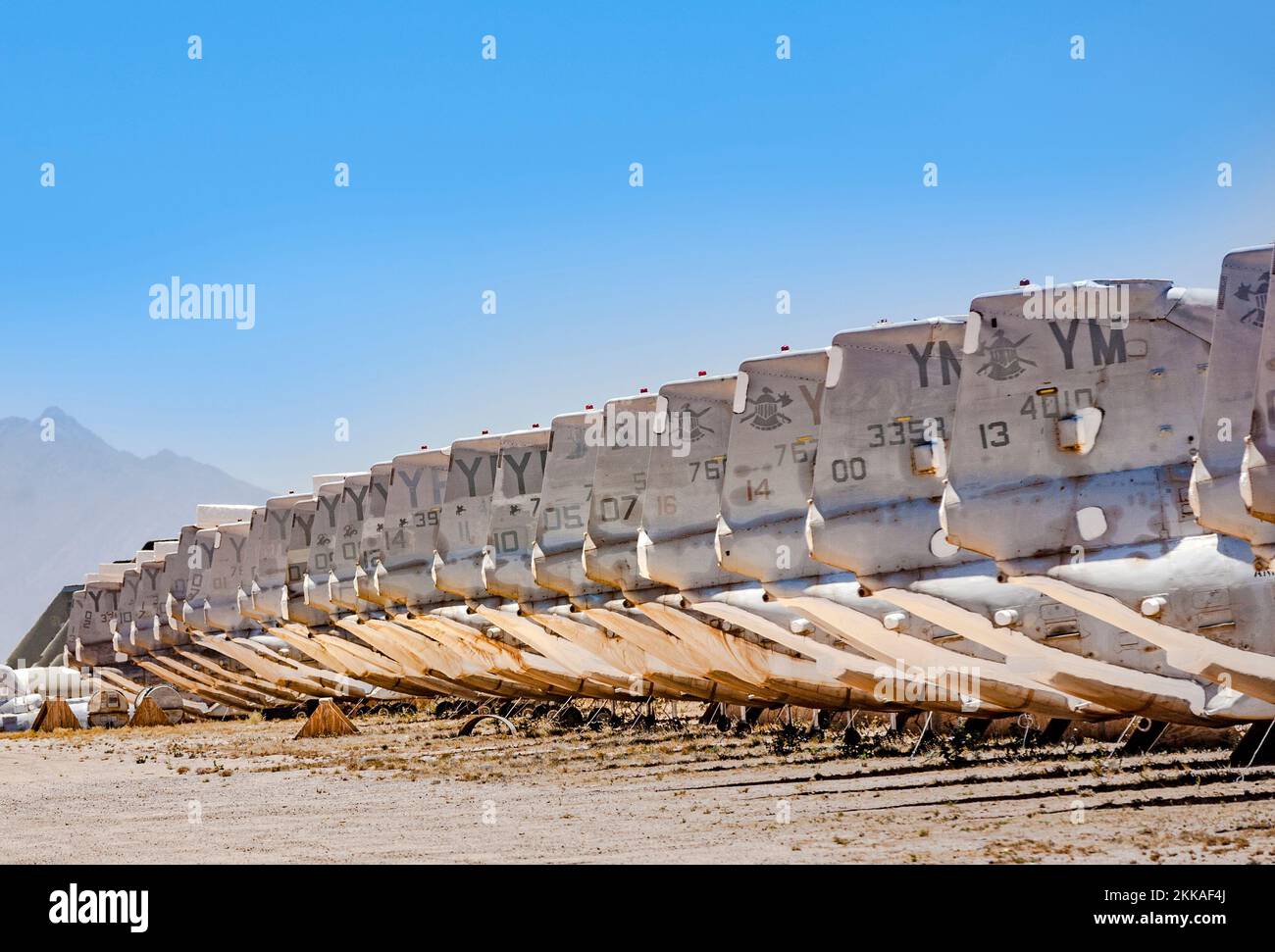 Tucson, USA - June 13, 2012: Davis-Monthan Air Force Base AMARG ...