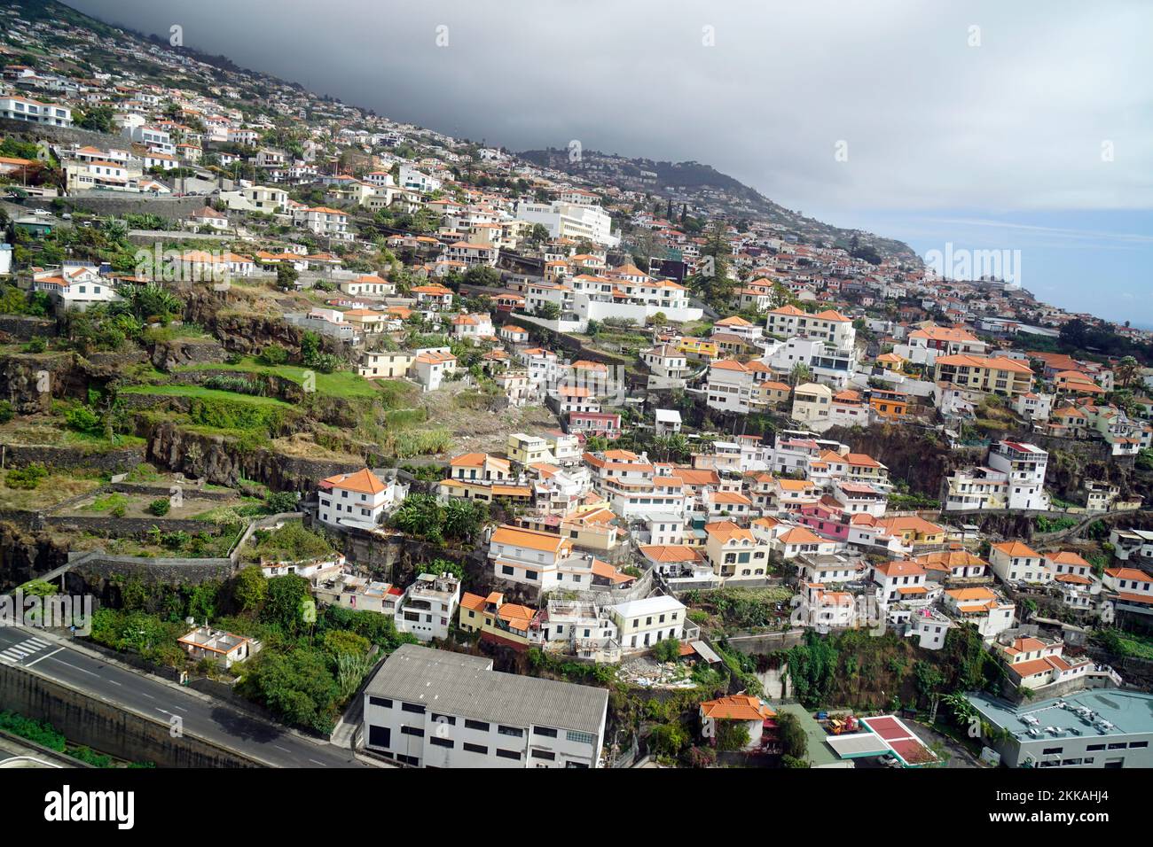 scenic view over funchal city on madeira island Stock Photo - Alamy