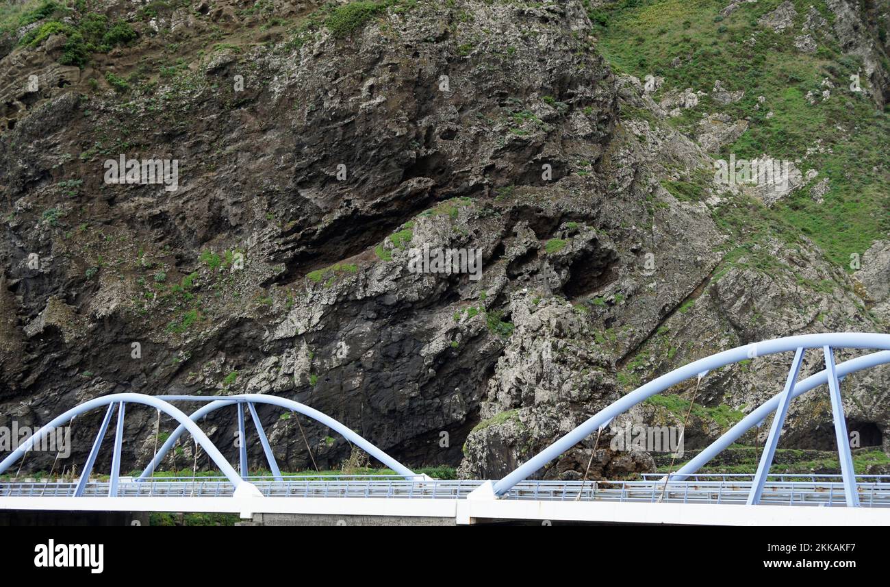 street with bridge on the island of madeira Stock Photo - Alamy
