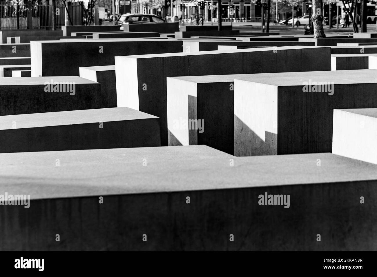 Berlin, Germany - October 27, 2014: The Holocaust monument in Berlin ...