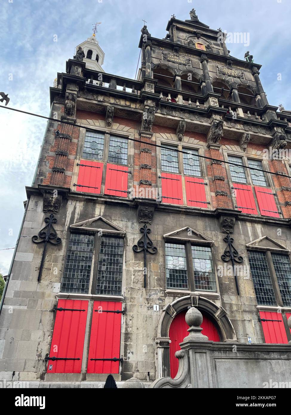 A low angle shot of the Old City Hall renaissance style building in The ...