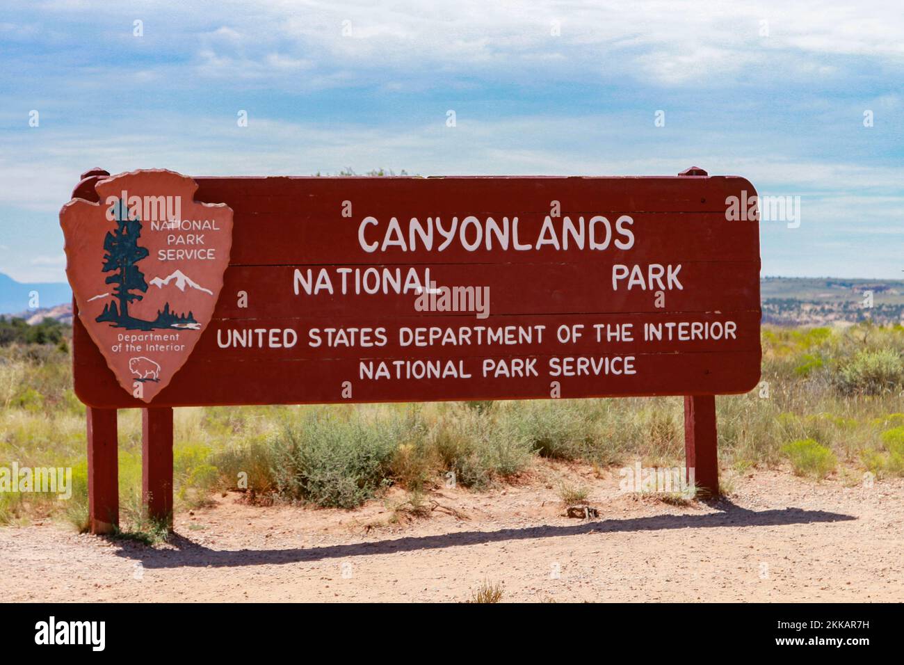 Entrance sign canyonlands national park hi-res stock photography and ...
