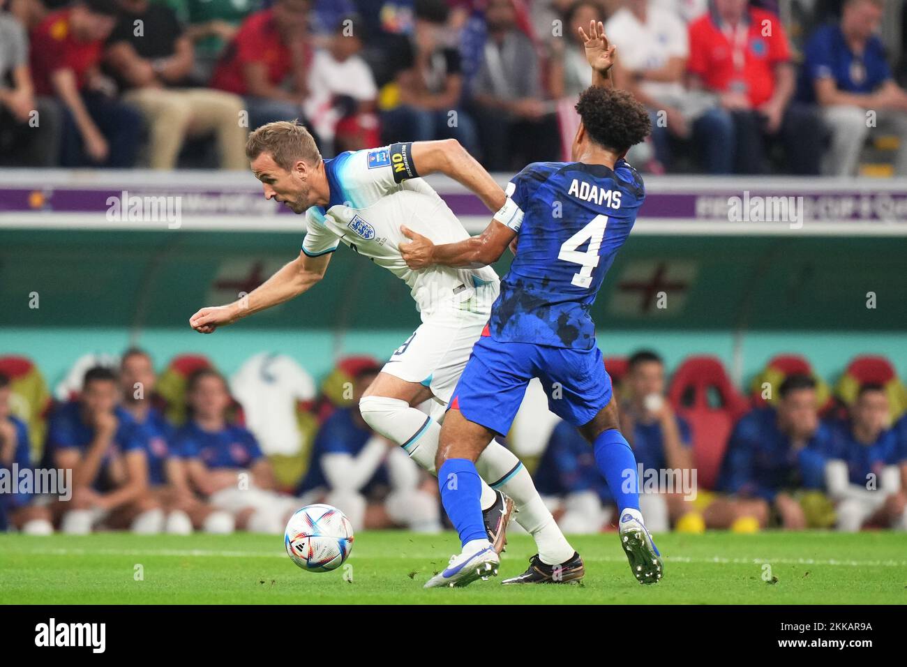 Harry Kane of England and Declan Rice of England during the FIFA World ...
