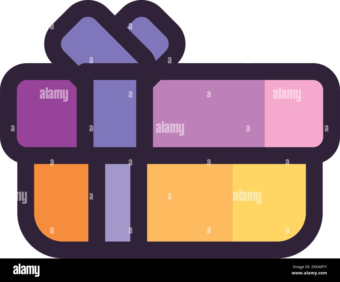 flat gift box Stock Vector Image & Art - Alamy