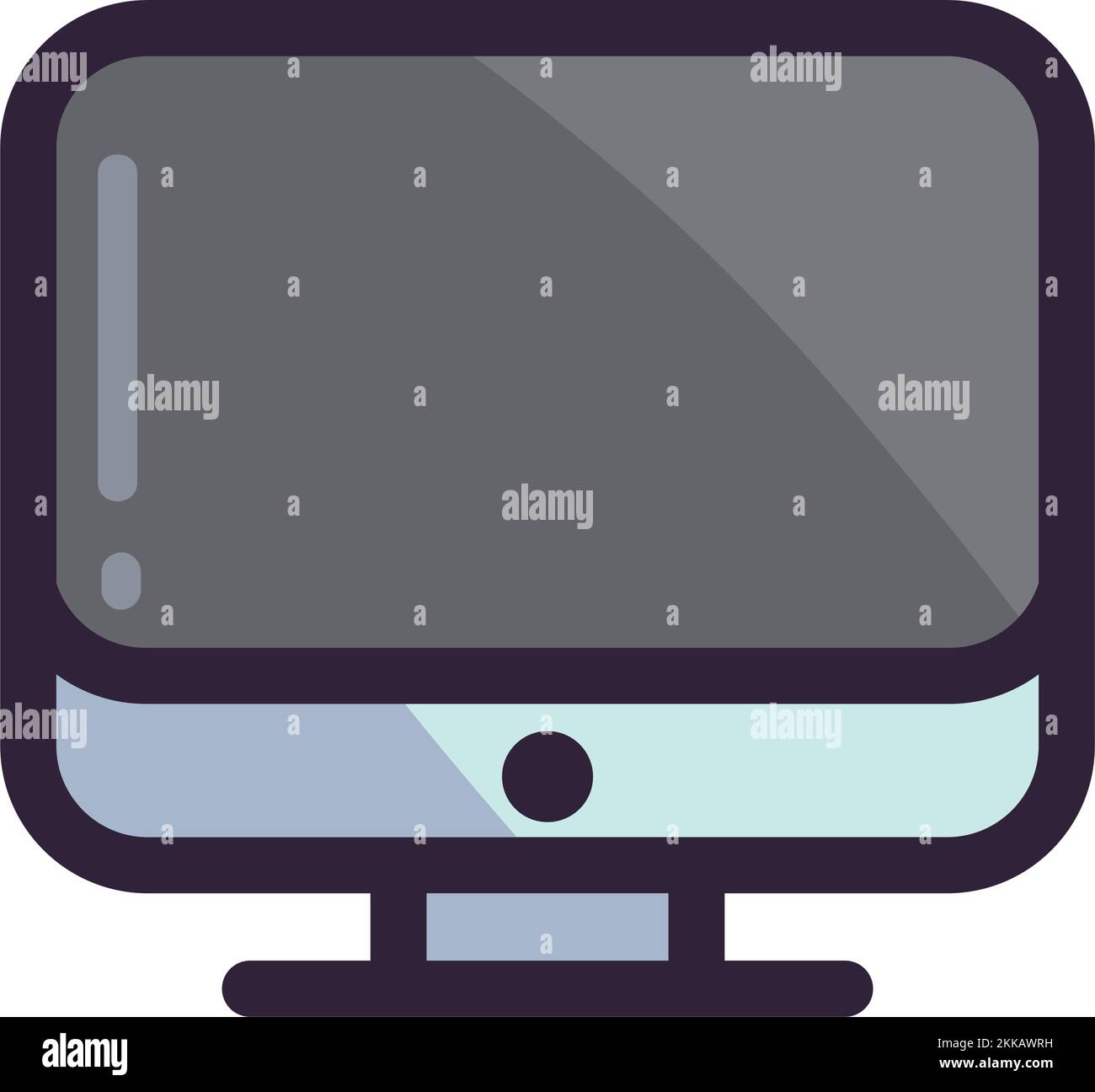 flat monitor design Stock Vector Image & Art - Alamy