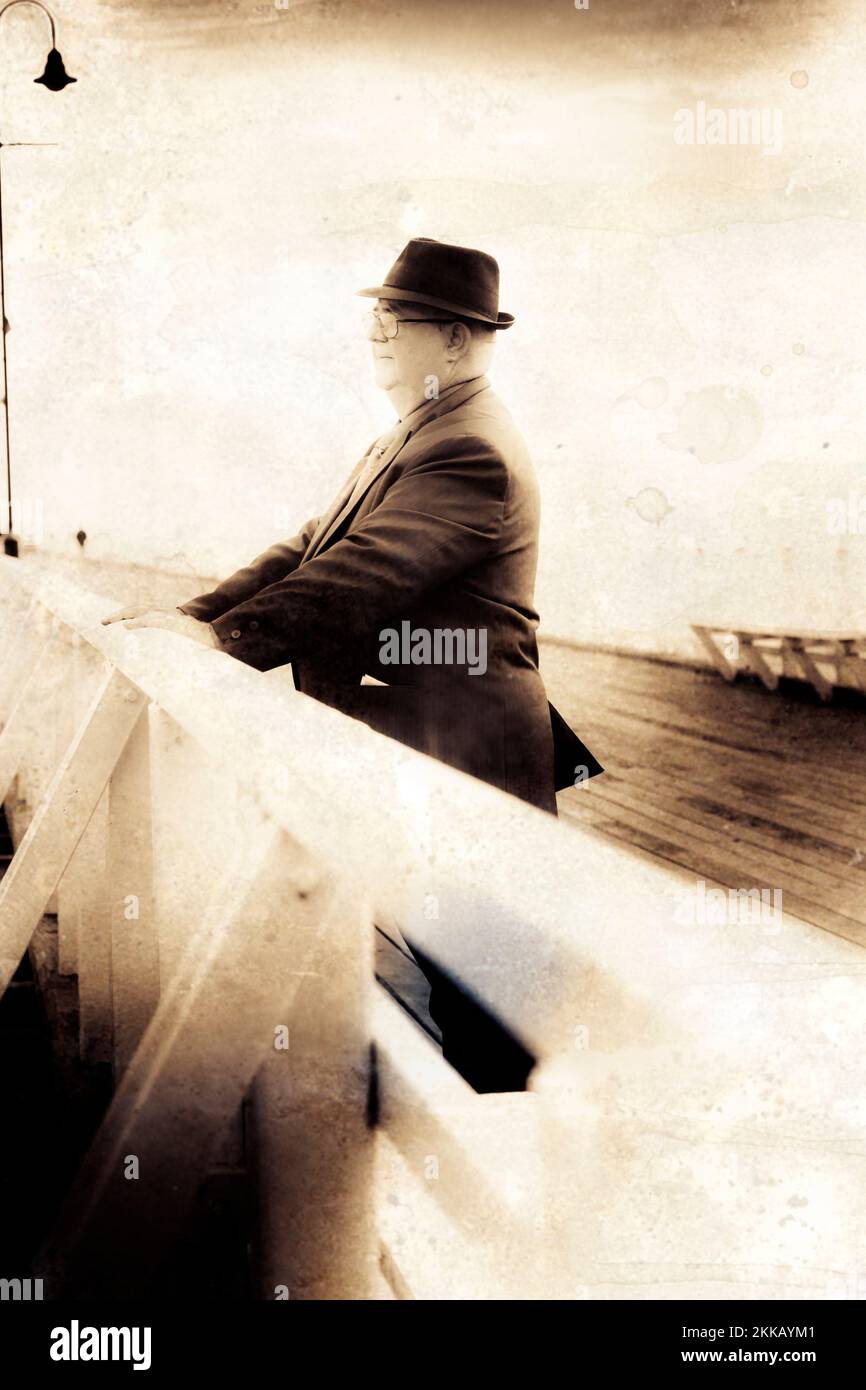 Retired man looking construction hi-res stock photography and images ...