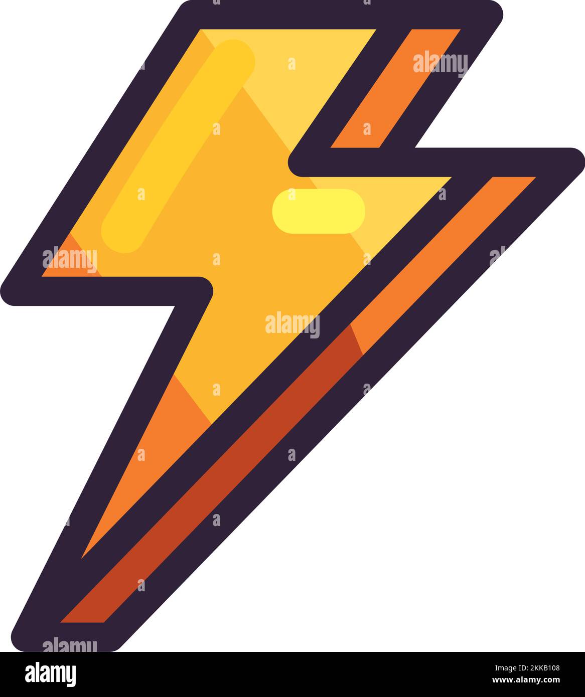 flat lightning design Stock Vector Image & Art - Alamy
