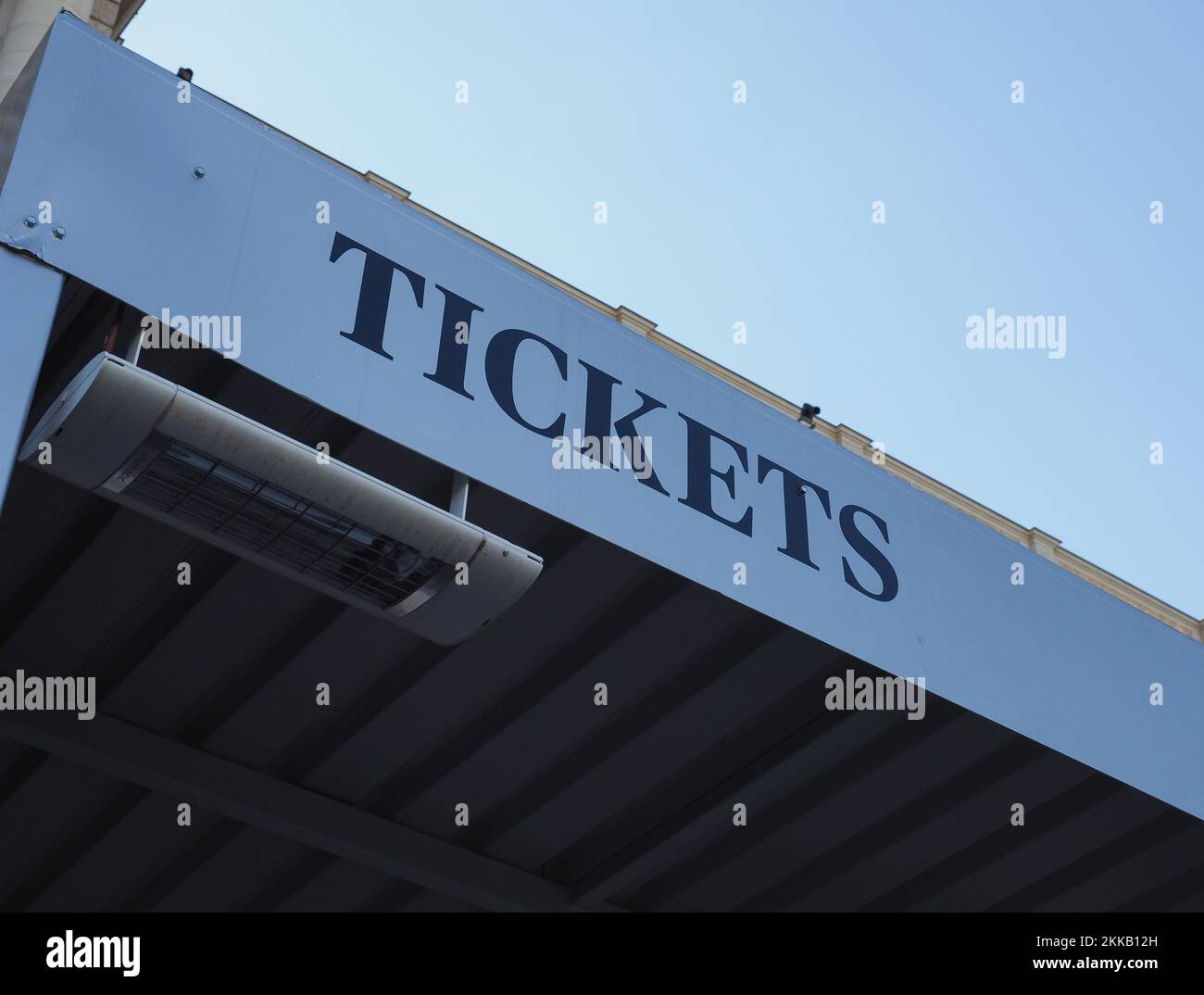 tickets sign at an outdoor ticket booth Stock Photo - Alamy