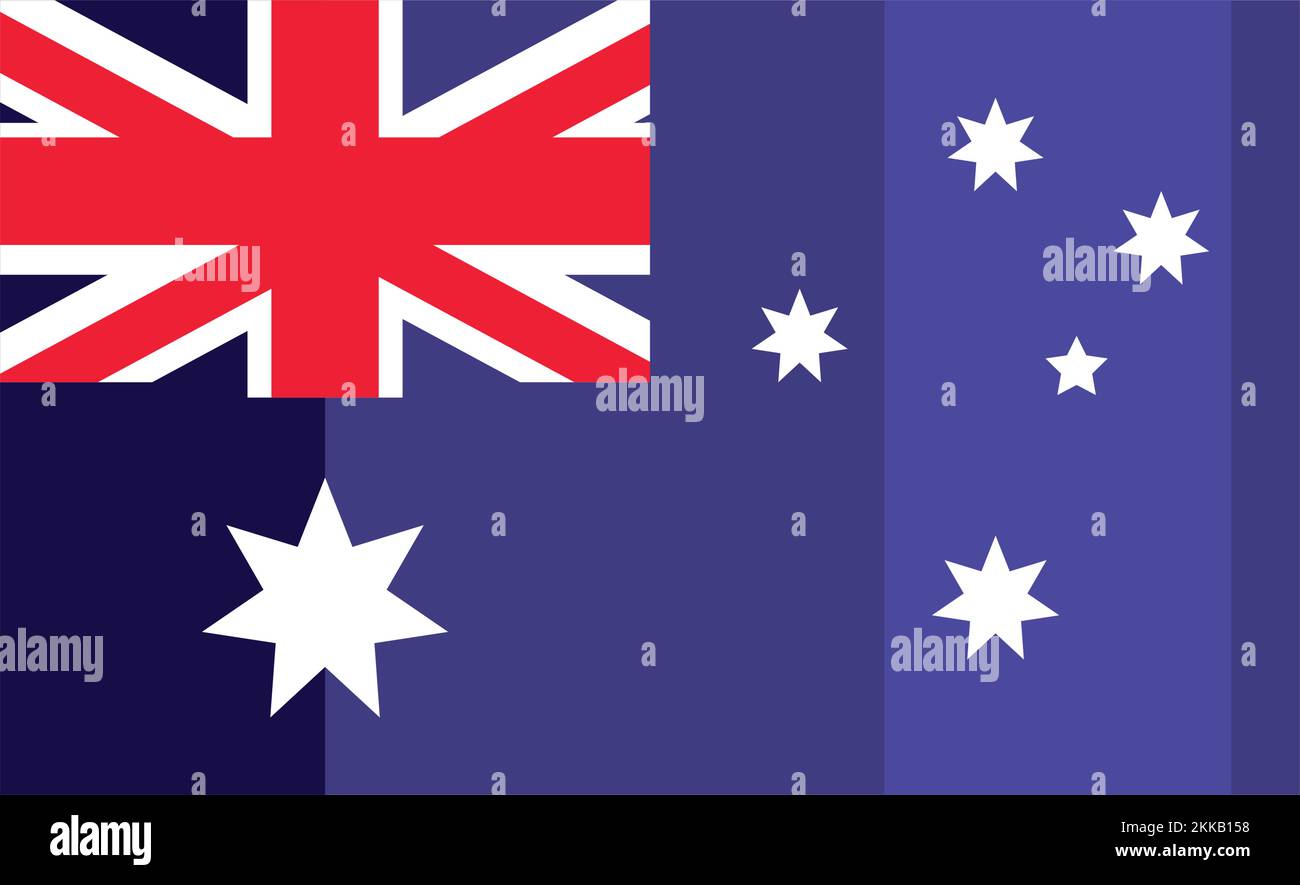 flat australian flag design Stock Vector Image & Art - Alamy