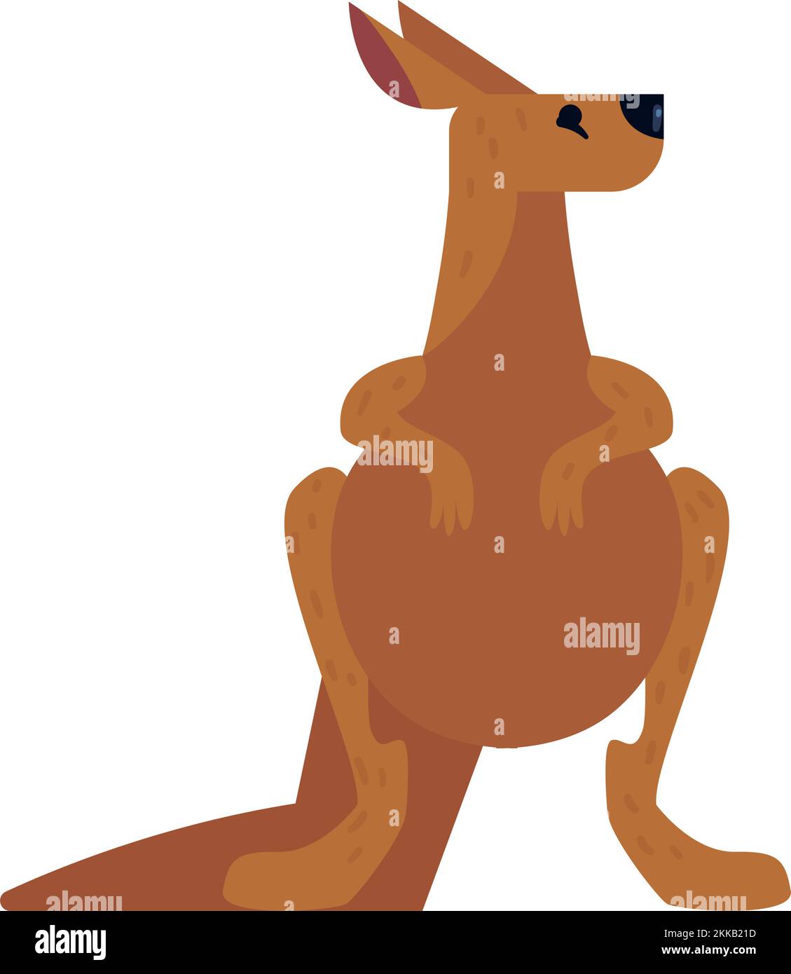 flat australian kangaroo Stock Vector Image & Art - Alamy