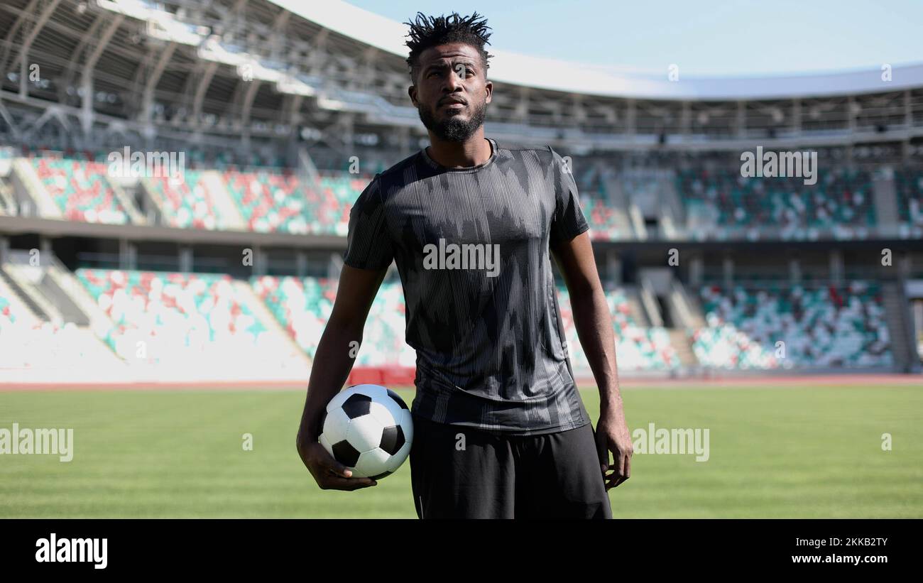 Football lifestyle. Man plays the match, game. Big dream, future ...