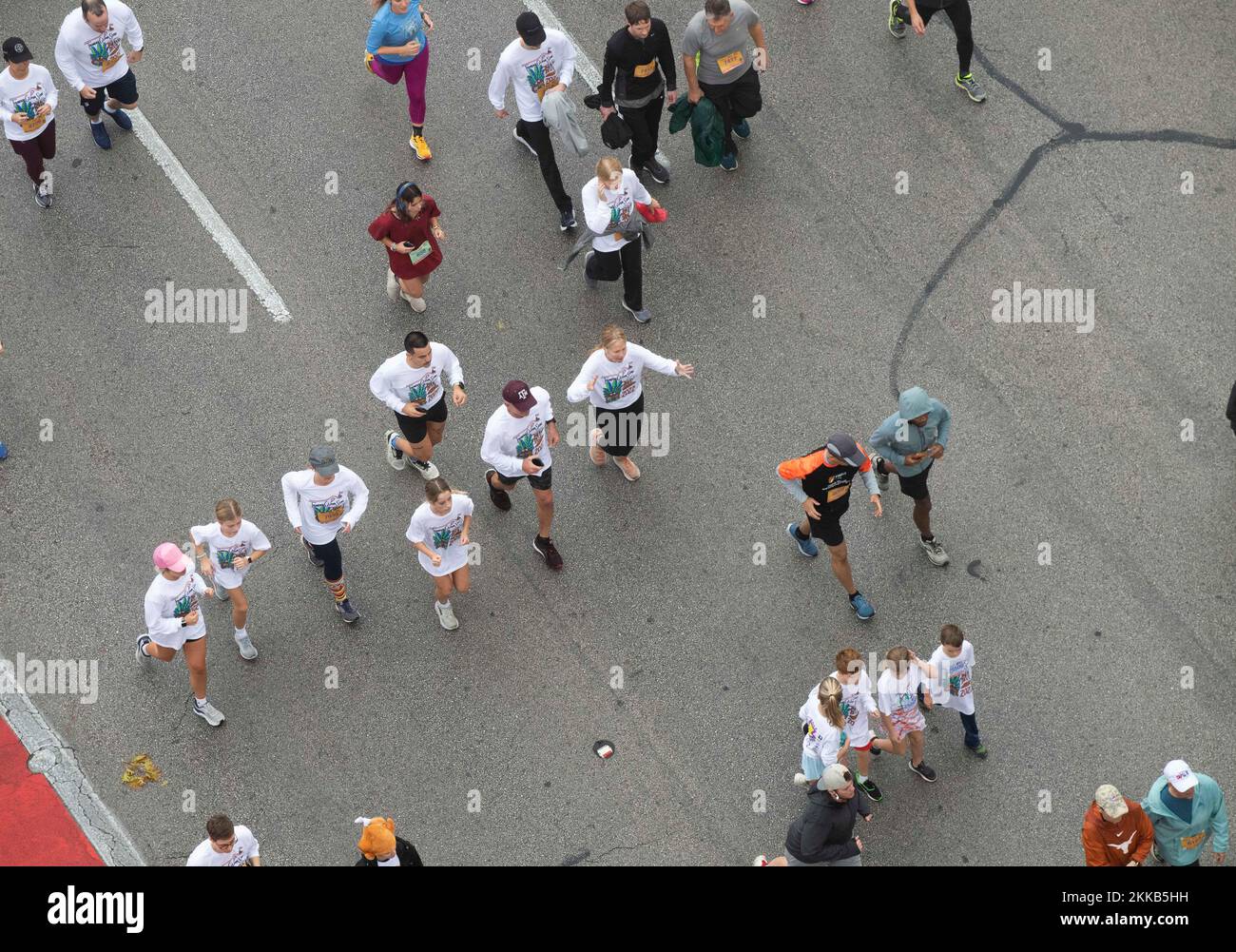 Austin Texas USA, November 24 2022: Some of more than 20,00 runners and ...