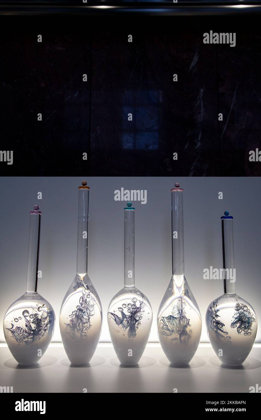 Glass sculptures by Louis Thompson as part of the Ebb & Flow exhibition ...