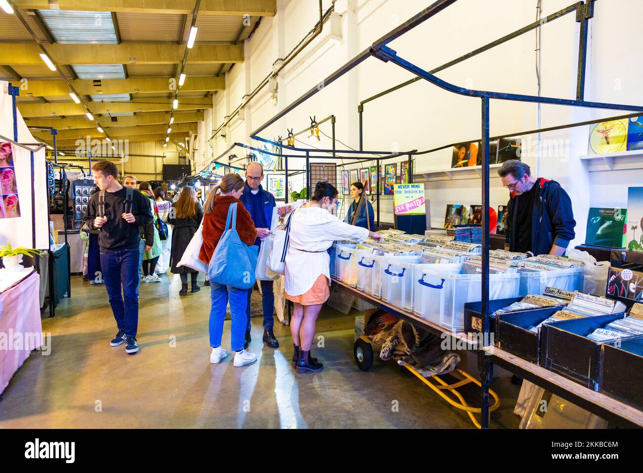 Vintage and crafts market in Brick Lane - Backyard Market, London, UK ...