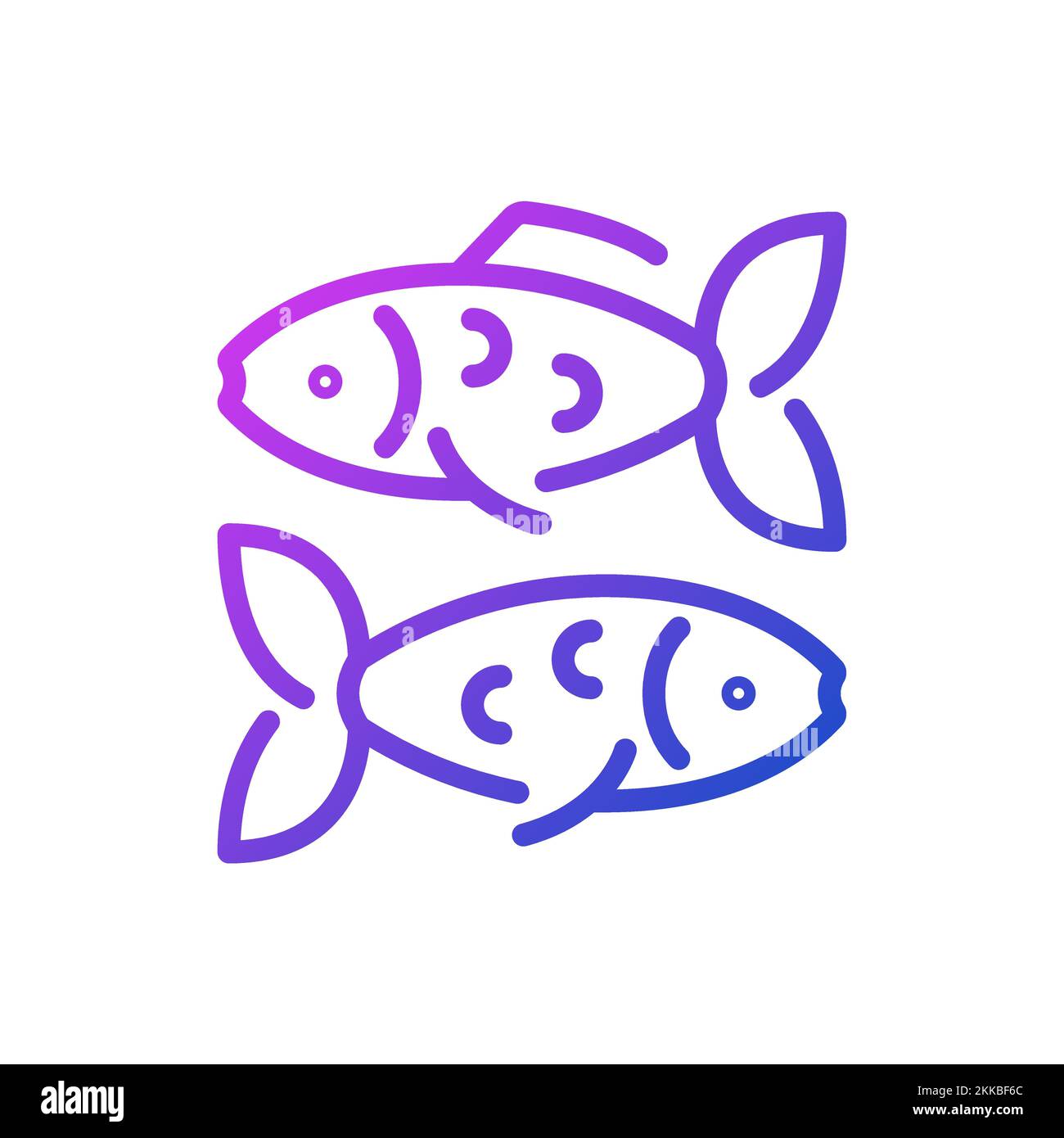 Double fish symbol Stock Vector Images - Alamy