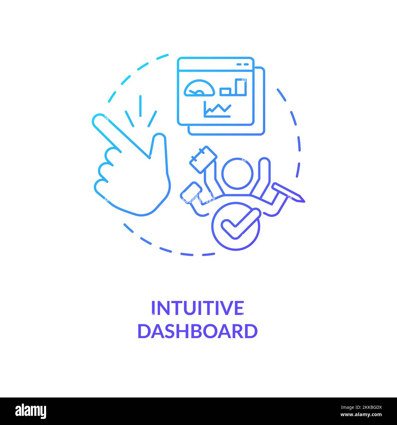 Intuitive dashboard blue gradient concept icon Stock Vector Image & Art ... Intuitive dashboard blue gradient concept icon Stock Vector Image & Art ...