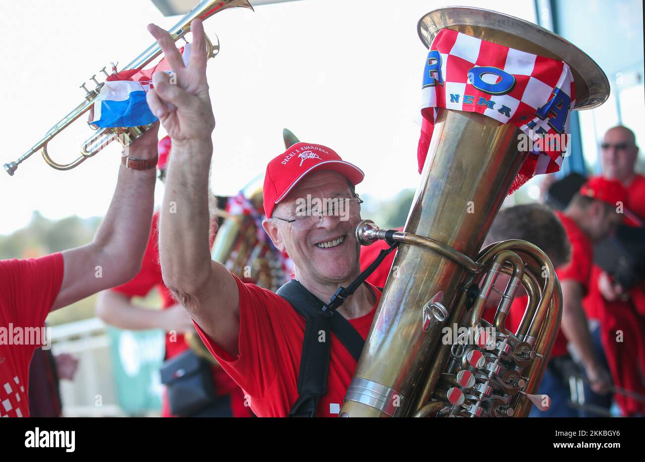 Fans on the streets of Spain before the semi-final match, Thanasi ...