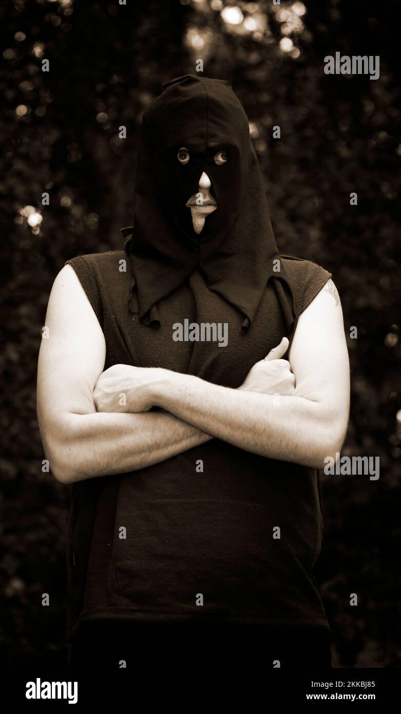 Black hooded man death hi-res stock photography and images - Alamy