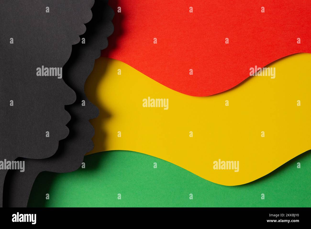 Black History Month color background. African Americans history ...