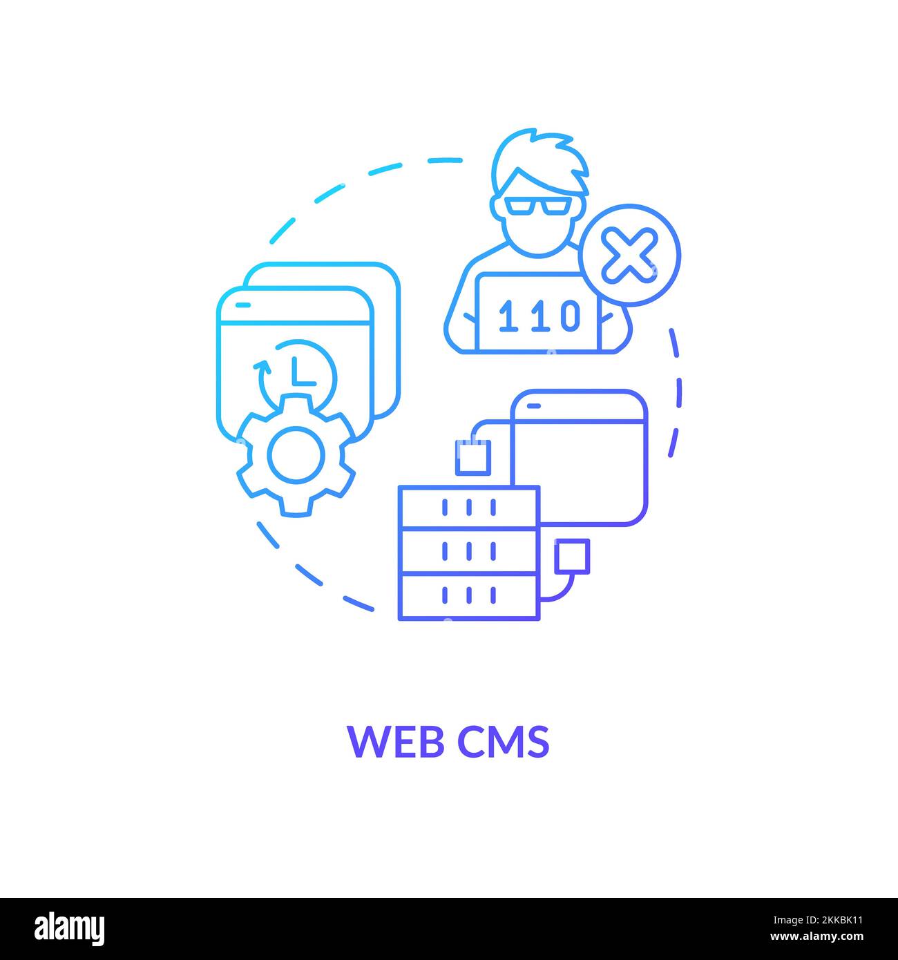 Web content management system blue gradient concept icon Stock Vector ... Web content management system blue gradient concept icon Stock Vector ...