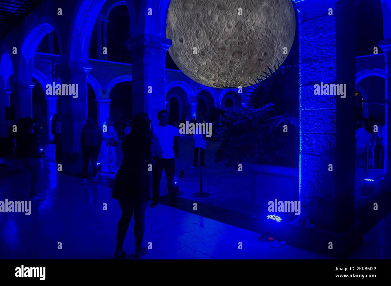 November 24, 2022, Merida, Mexico: The Museum of the Moon piece by Luke ...