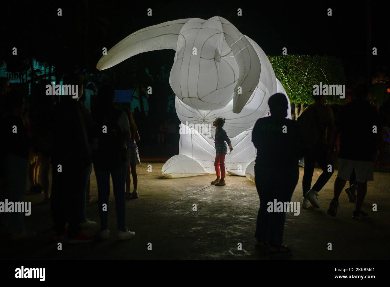 November 24, 2022, Merida, Mexico: A rabbit by artist Amanda Parer from ...