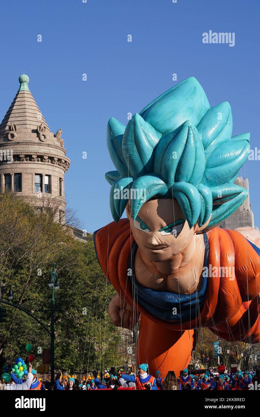 New York, NY, USA. 24th Nov, 2022. Goku, balloon in attendance for Macy ...