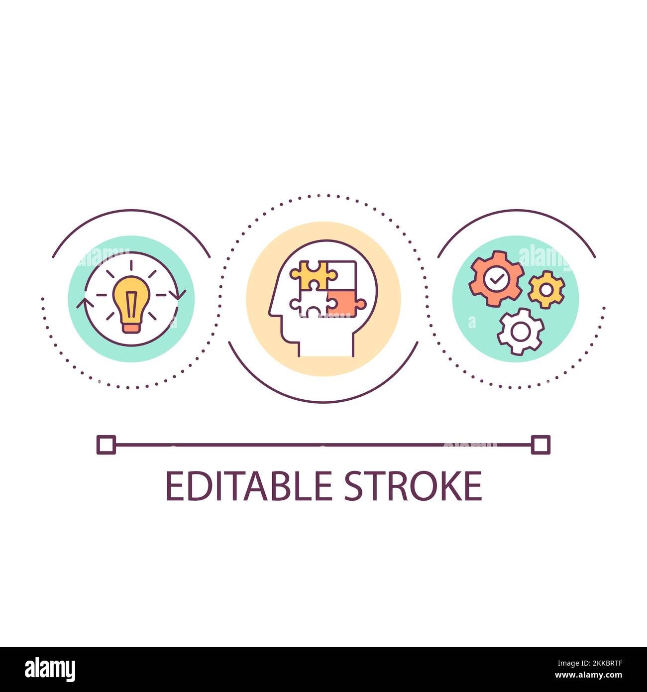 Growth mindset loop concept icon Stock Vector Image & Art - Alamy