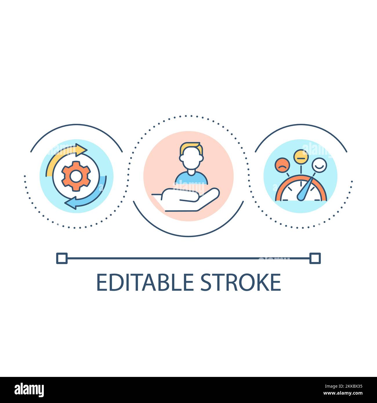 Client satisfaction loop concept icon Stock Vector Image & Art - Alamy