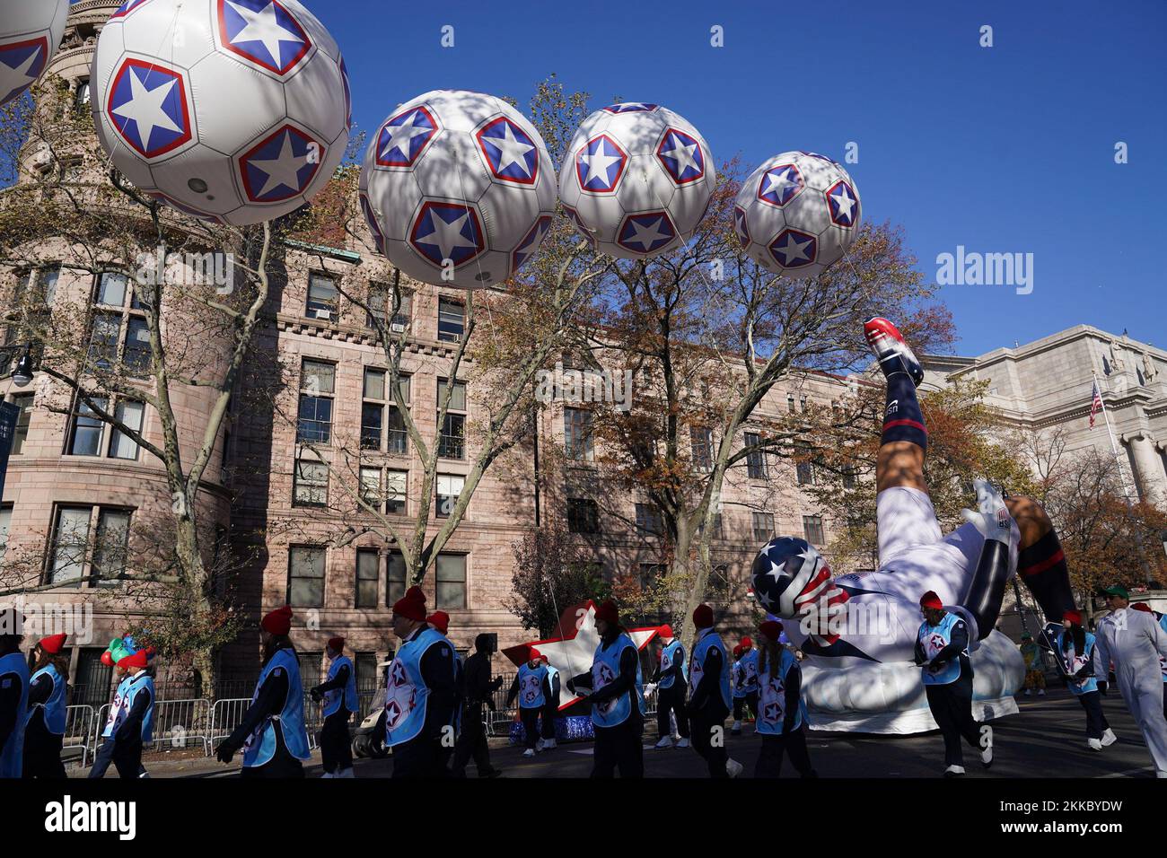 New York, NY, USA. 24th Nov, 2022. Striker the US Soccer Star in ...