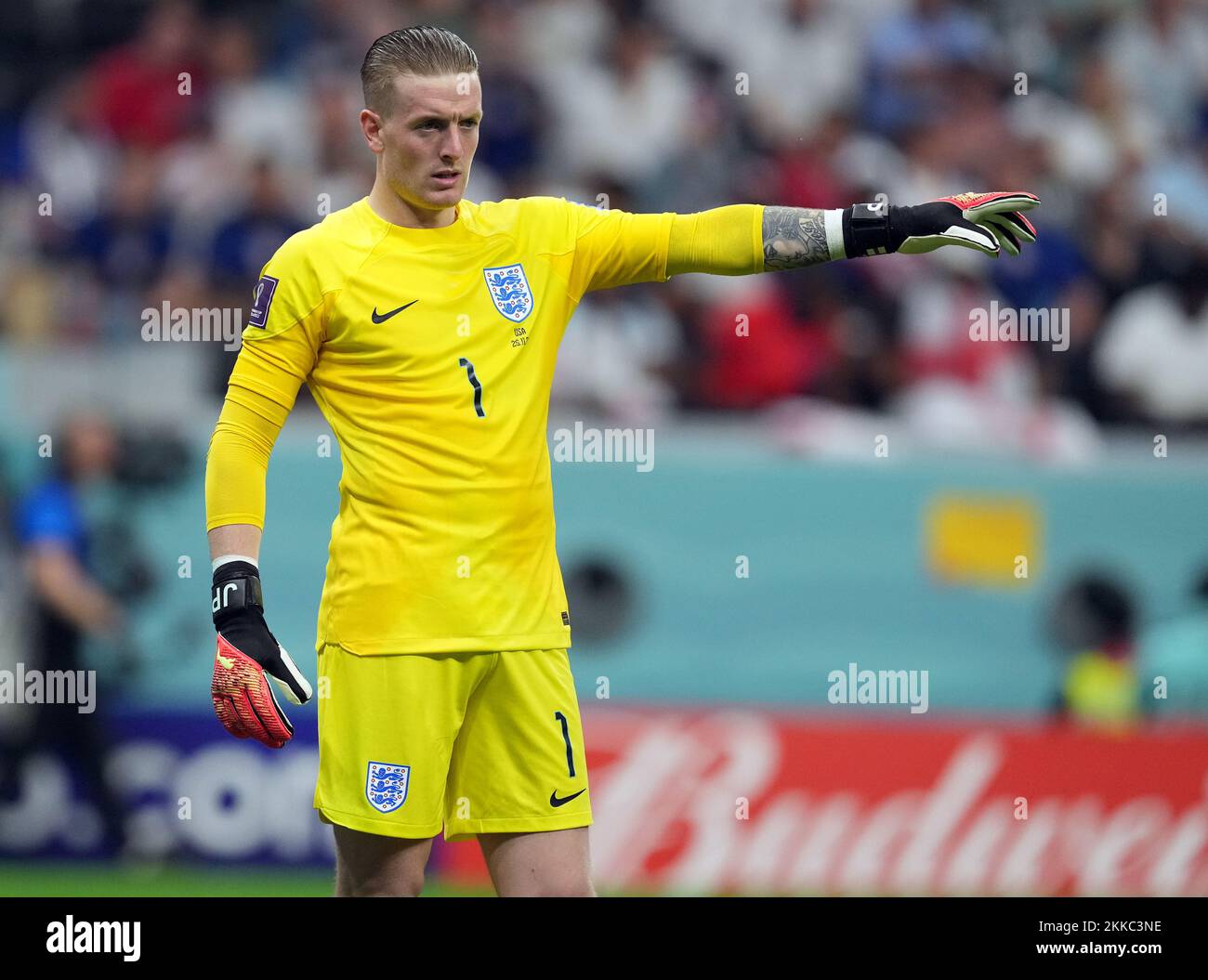 England goalkeeper Jordan Pickford during the FIFA World Cup Group B ...