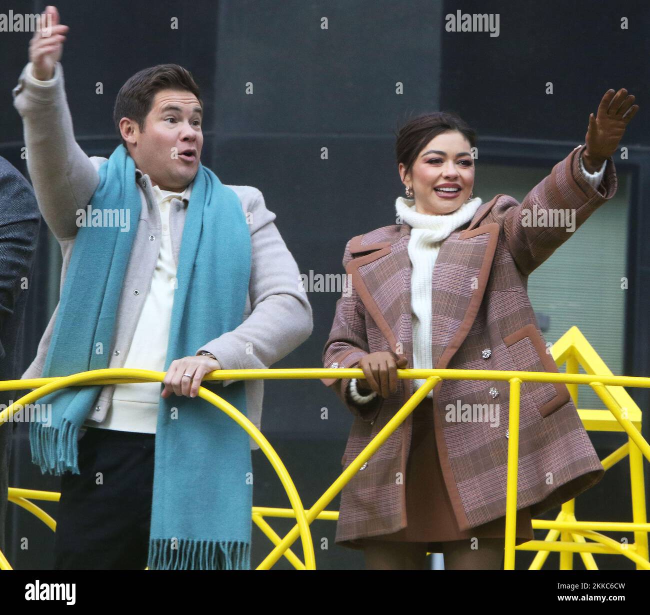 96th Macy's Thanksgiving Day Parade -PICTURED: Adam DeVine, Sarah ...
