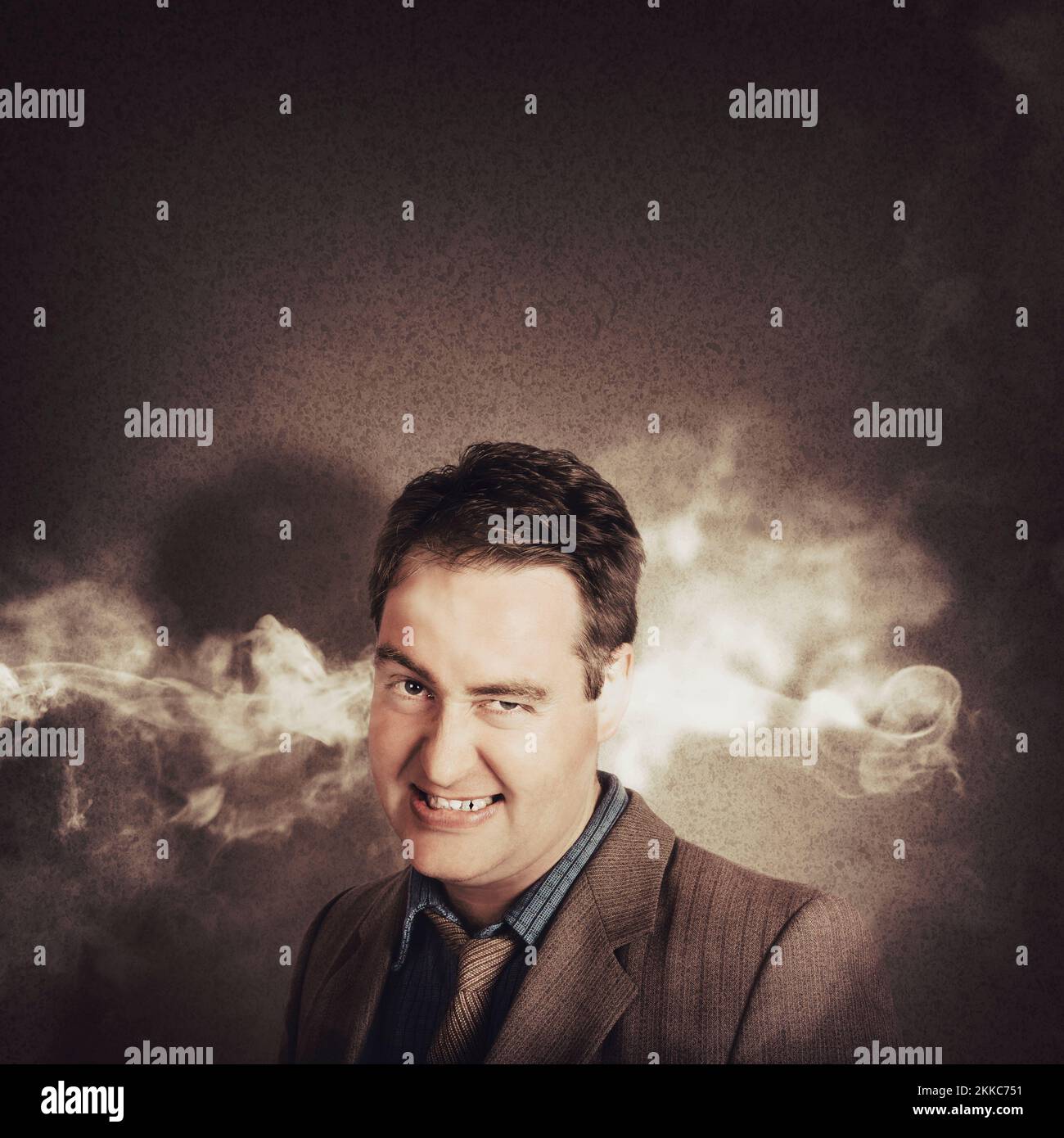 Man and steam ears hi-res stock photography and images - Alamy