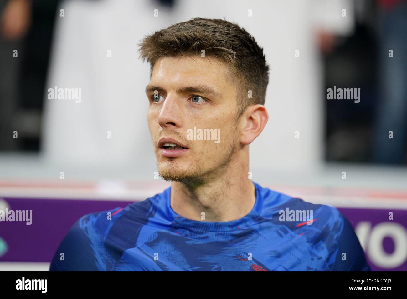 England goalkeeper Nick Pope before the FIFA World Cup Group B match at ...
