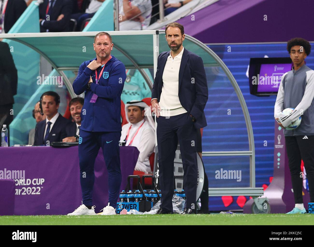 Al Khor, Qatar, 25th November 2022. Gareth Southgate manager of England ...