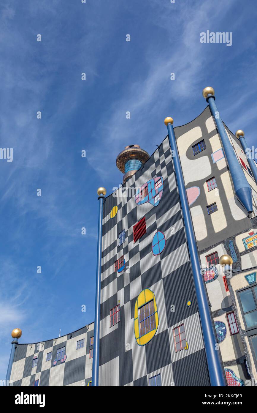 Vienna, Austria - Feb 16, 2019: Spittelau waste incineration plant of ...