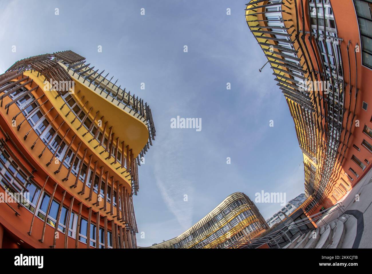 Vienna, Austria - FEB 18, 2019: WU (Wirtschaftsuniversität Wien ...