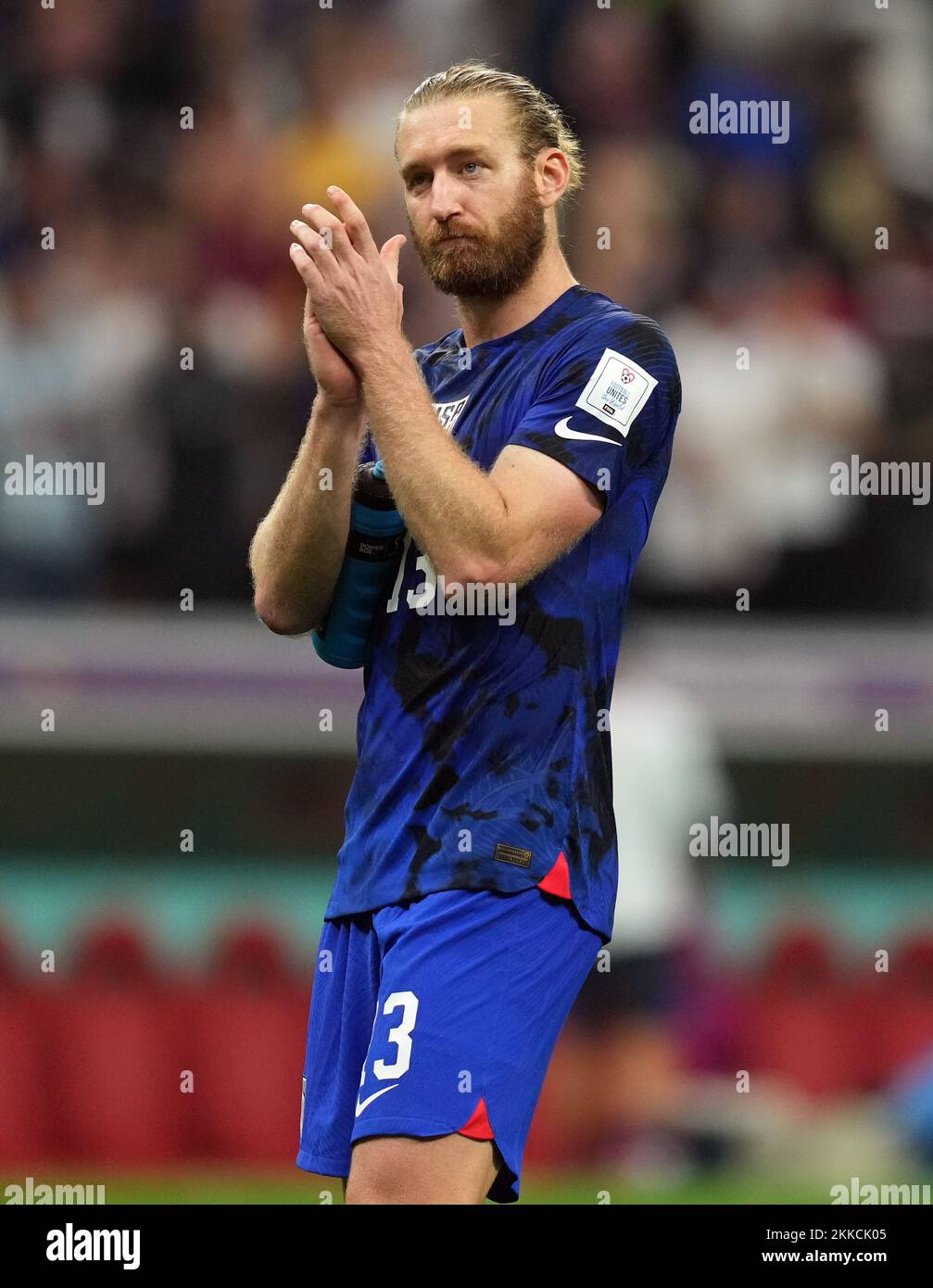 USA's Tim Ream at the final whistle following the FIFA World Cup Group ...