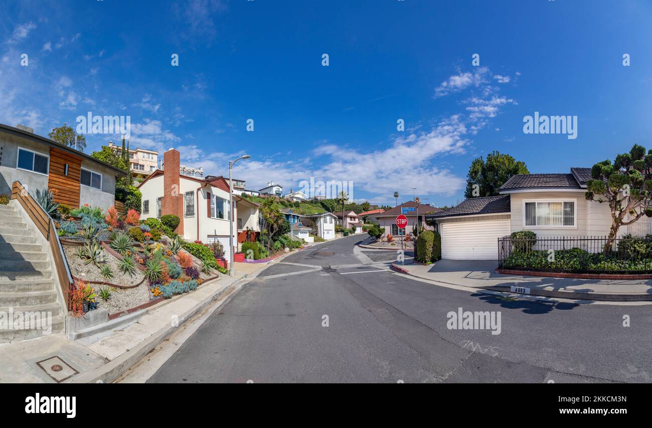 Los Angeles, USA - March 5, 2019: Beautiful living area in Crenshaw ...