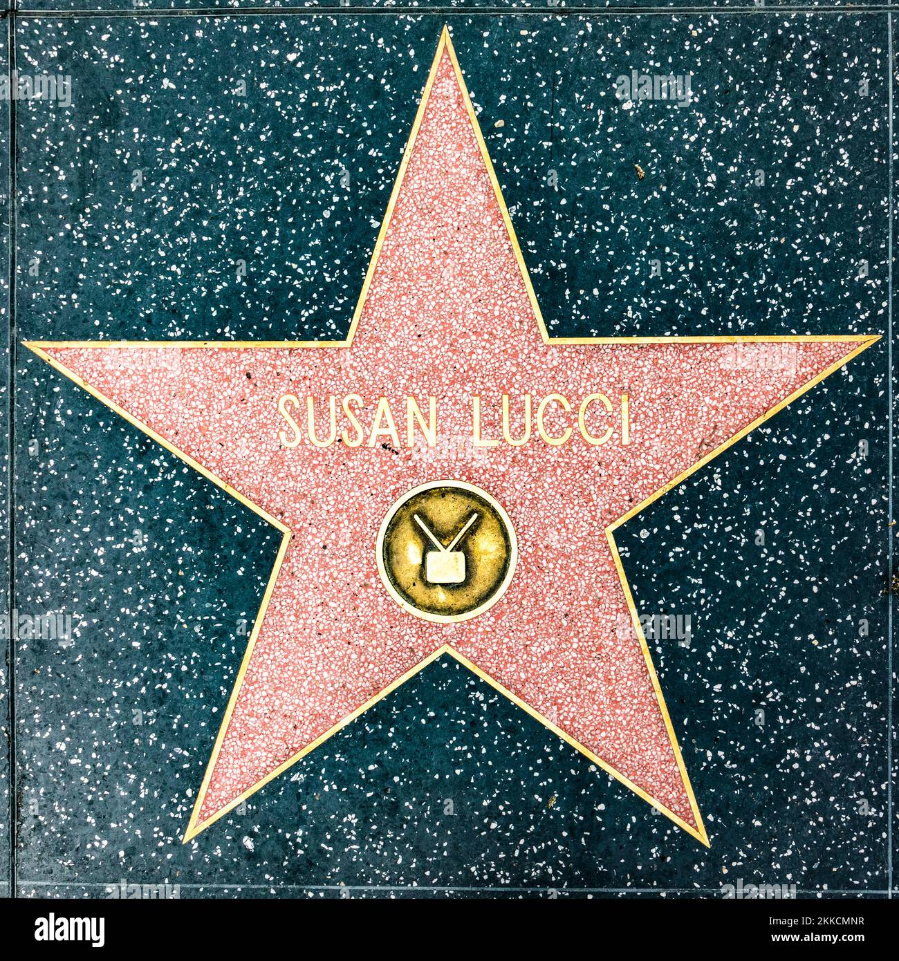 Jennifer Jones. 5, 2019: closeup of Star on the Hollywood Walk of Fame ...