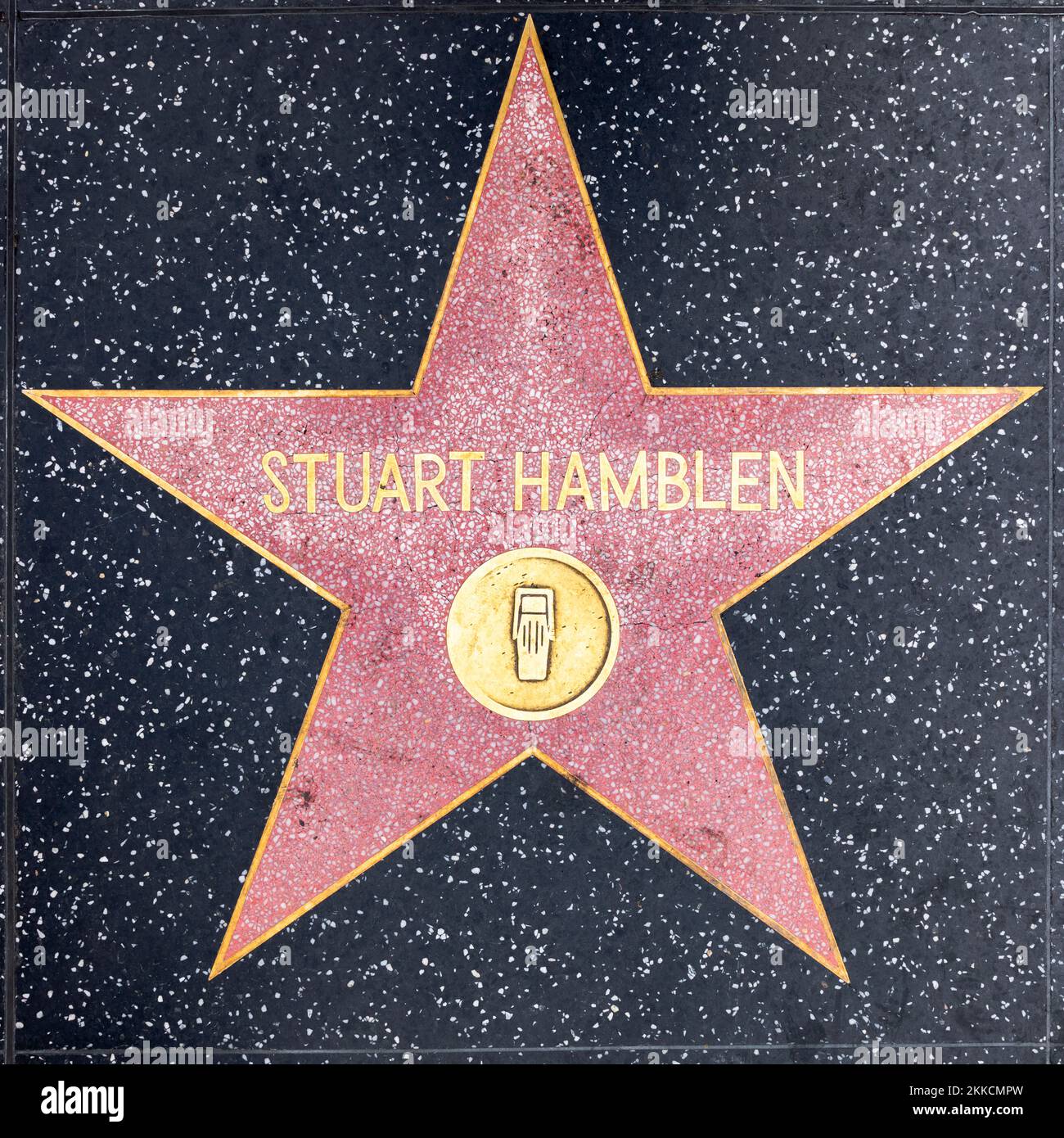 Los Angeles, USA - March 5, 2019: closeup of Star on the Hollywood Walk ...