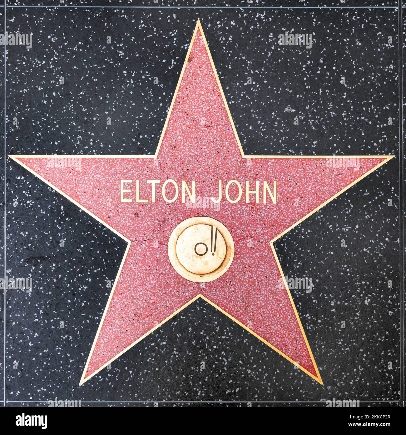 Los Angeles, USA - March 5, 2019: closeup of Star on the Hollywood Walk ...