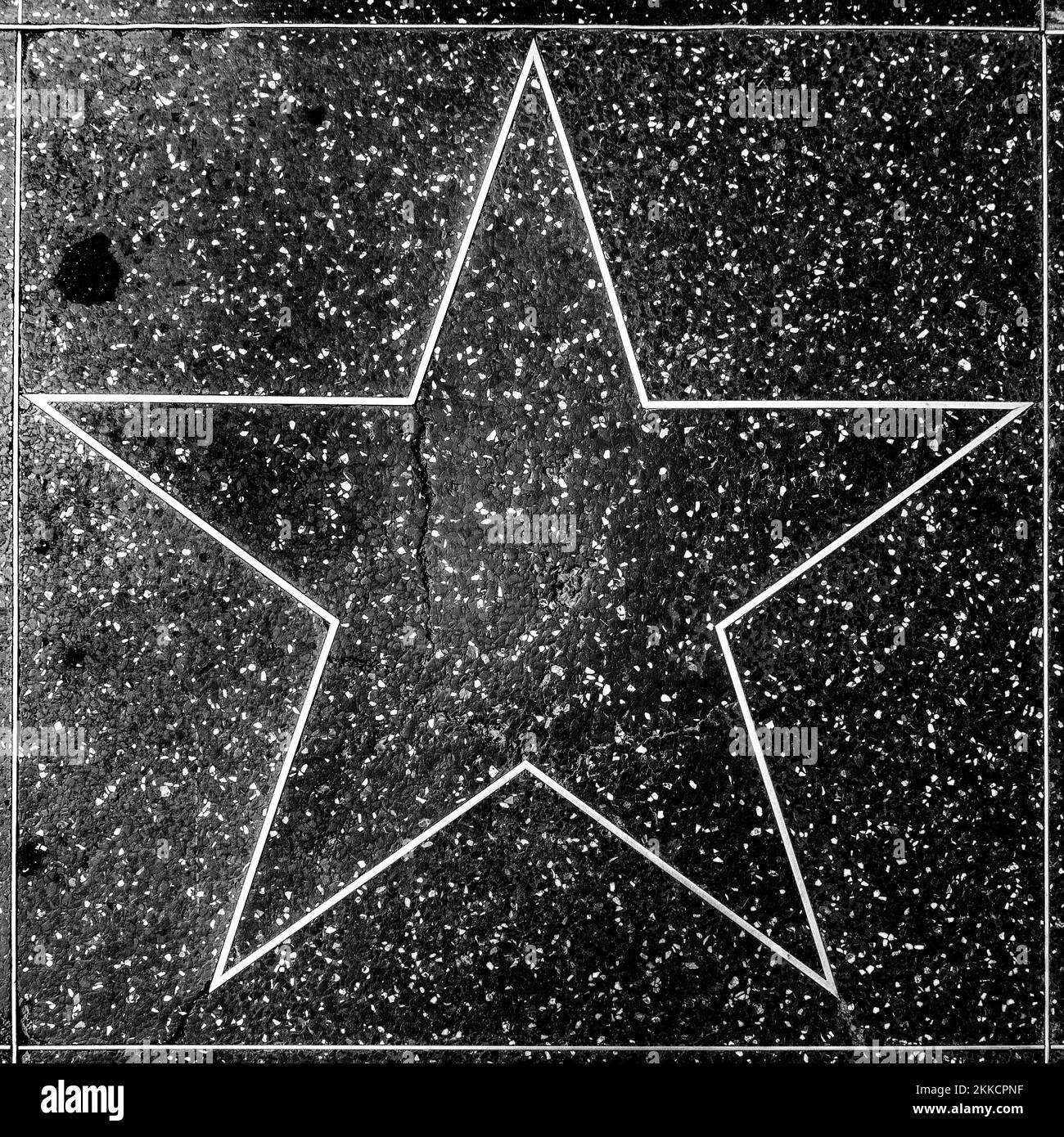 Los Angeles, USA - March 5, 2019: closeup of the empty Star on the ...