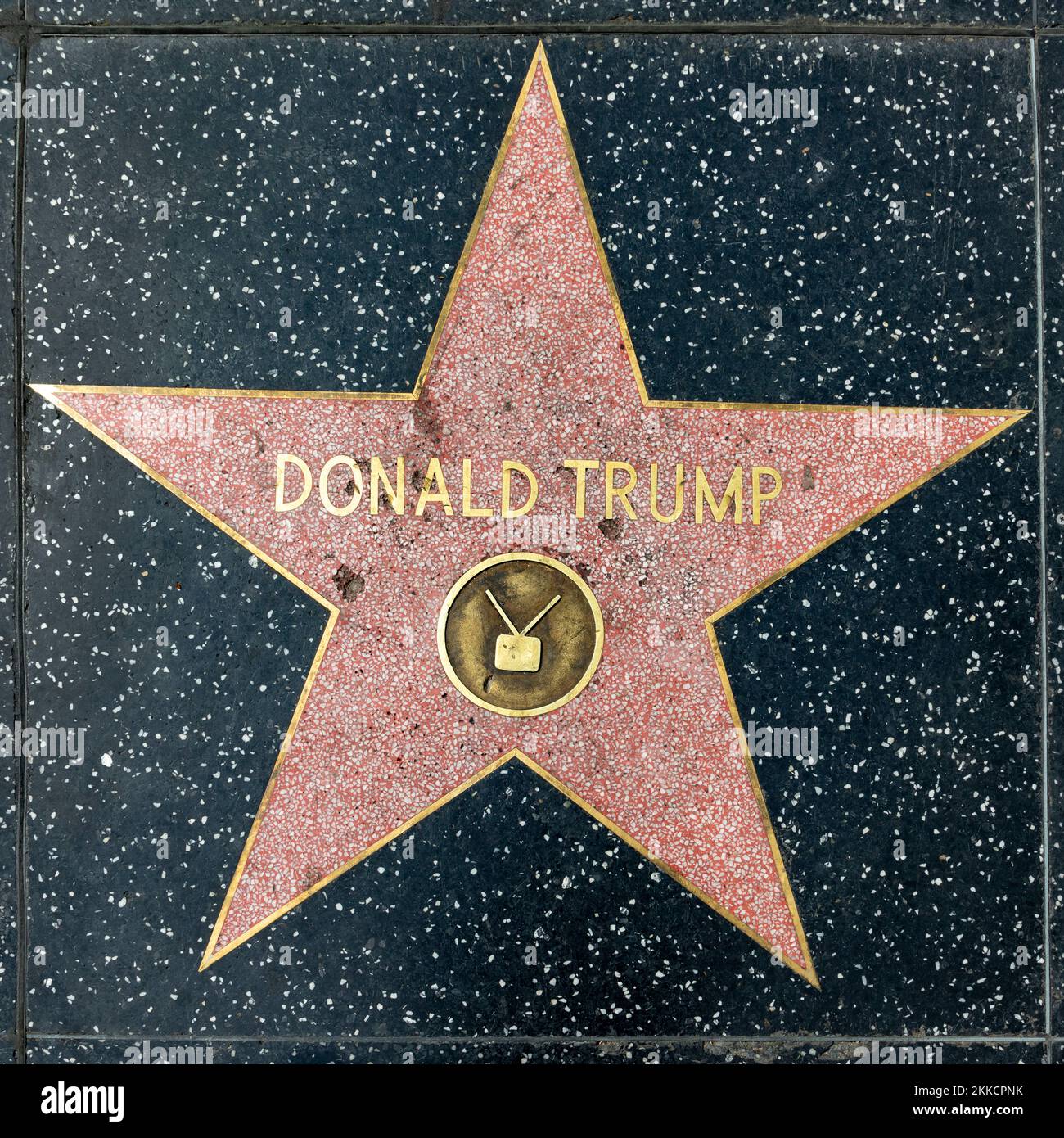 Los Angeles, USA - March 5, 2019: Close up of President Donald Trump's ...